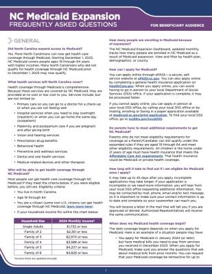 Toolkit: Free materials for talking about NC Medicaid expansion | NC Medicaid